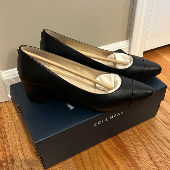 Cole Haan | Shoes | Cole Han The Go To Pump Black Leather | Poshmark